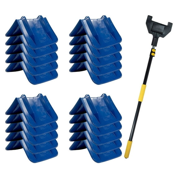 Cargo Edge Protector Kit - 20Pcs 8" x 12" Blue V-Shaped Flatbed Corner ...