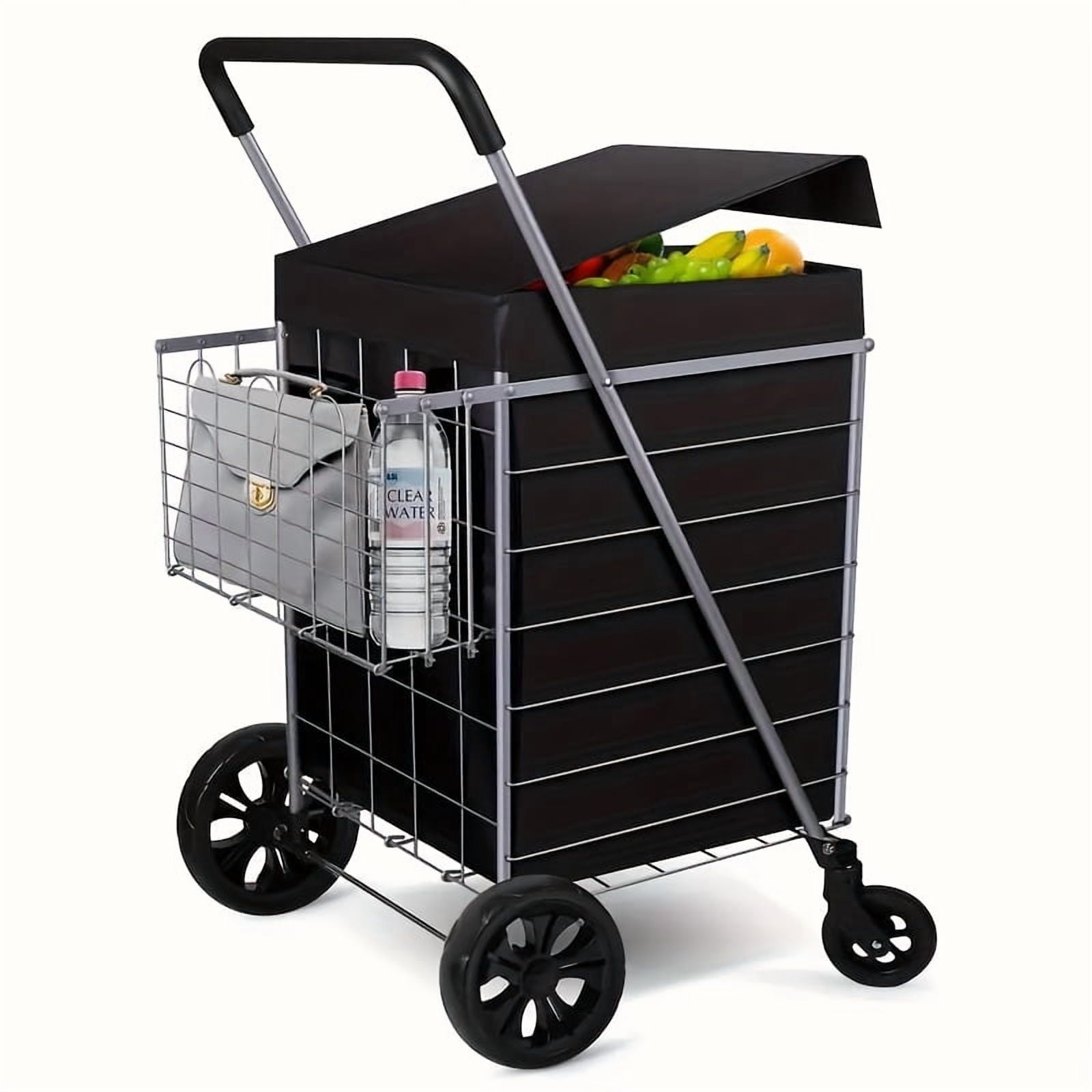Cargo Handling Cart, Foldable Double Basket Practical Cart, Space ...