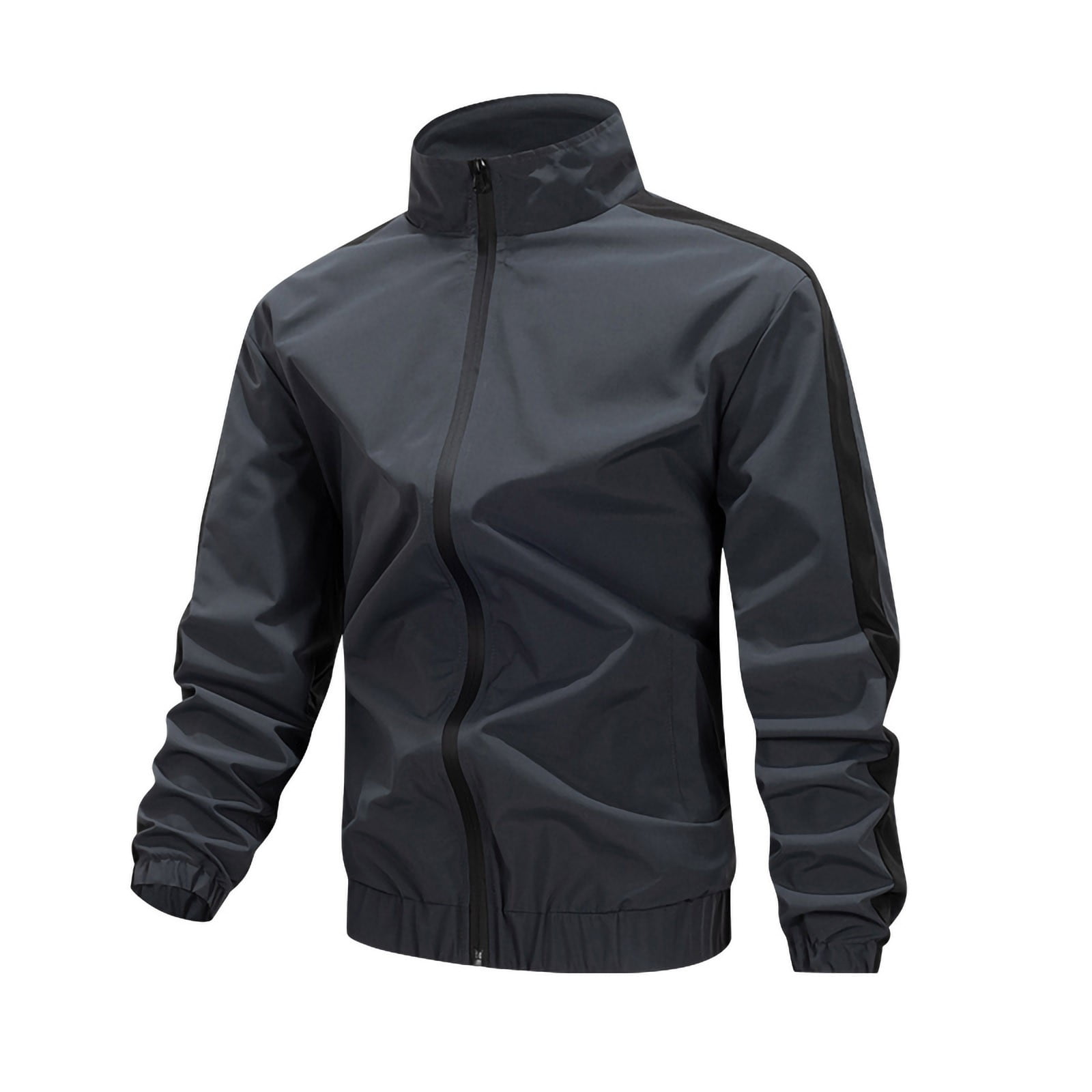 Cargo Jackets For Men Windproof Outdoor Casual Workout Coat Stand ...