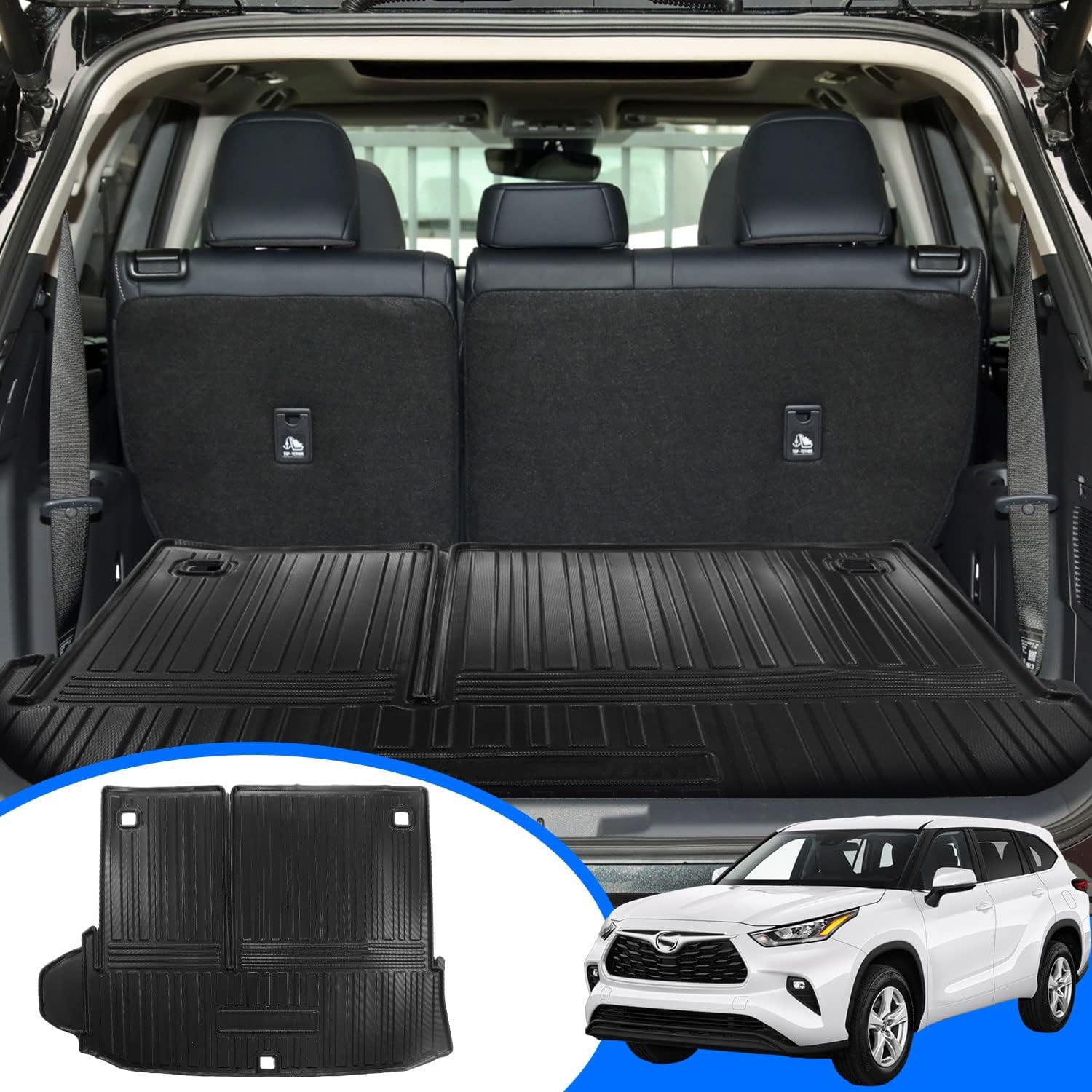 Cargo Liner Fit 2015-2021 Toyota Highlander All Weather Rear Trunk ...