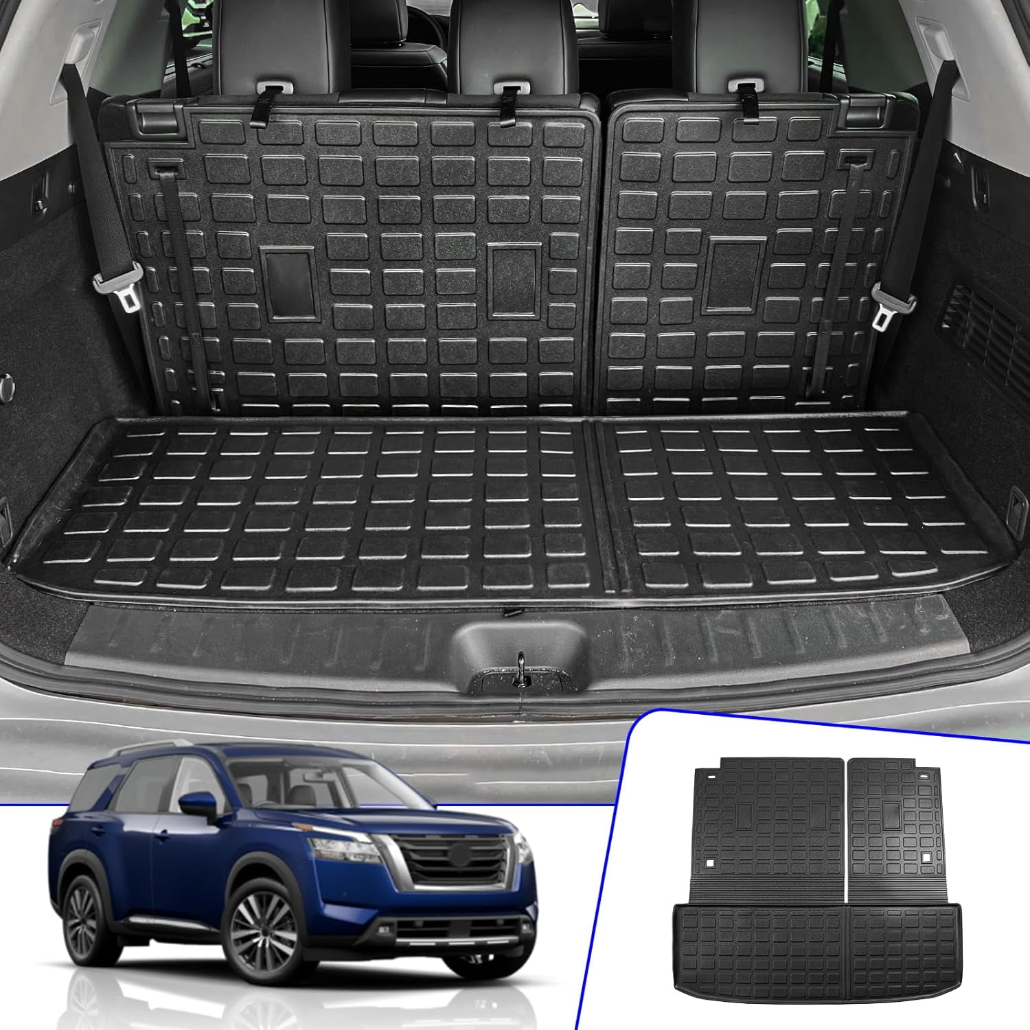 Cargo Mat Compatible with 2022 2023 2024 2025 Nissan Pathfinder Cargo ...