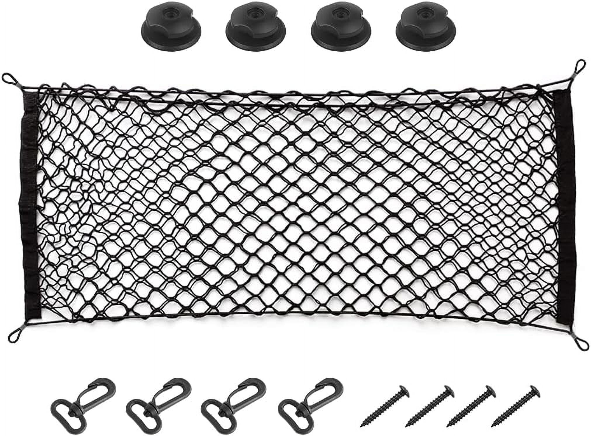 Cargo Net for Car, Expandable 3 Pocket Heavy-Duty Cargo Net Organizer ...