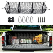 Large SUV Truck Bed Cargo Net, 43.3" x 11.8" with 3 Pockets, Detachable ...