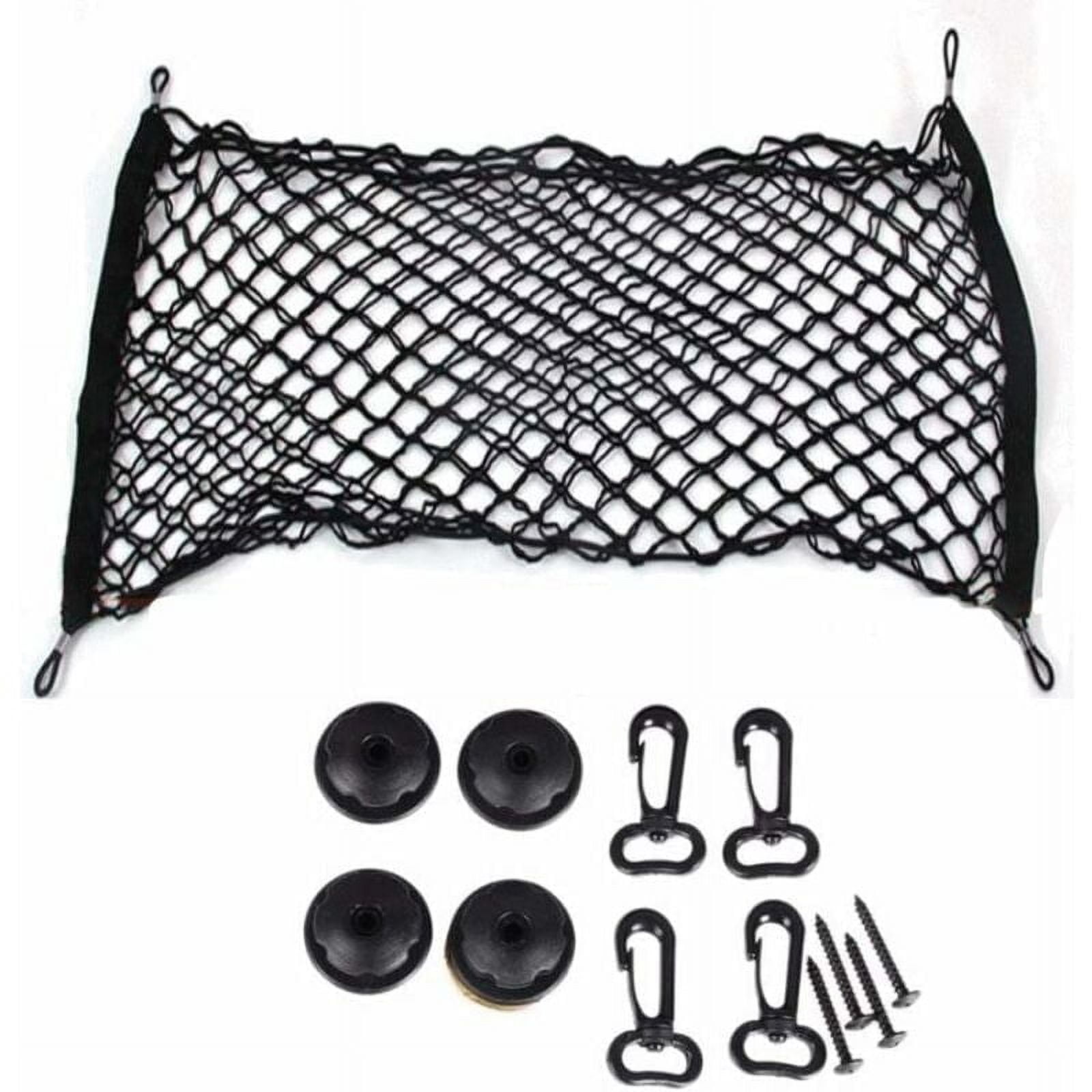 Cargo Organizer for Rear Trunk, Envelope Style Cargo Net with Elastic ...
