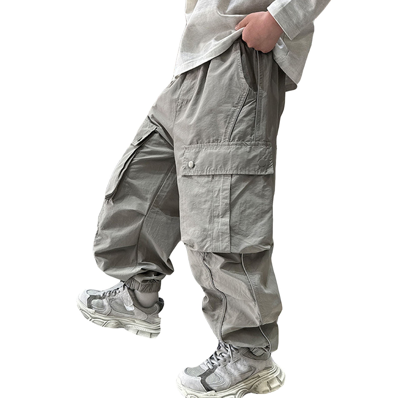 Cargo Pants Boys,Boys Jogger Pants Elastic Waist Drawstring With Pocket ...