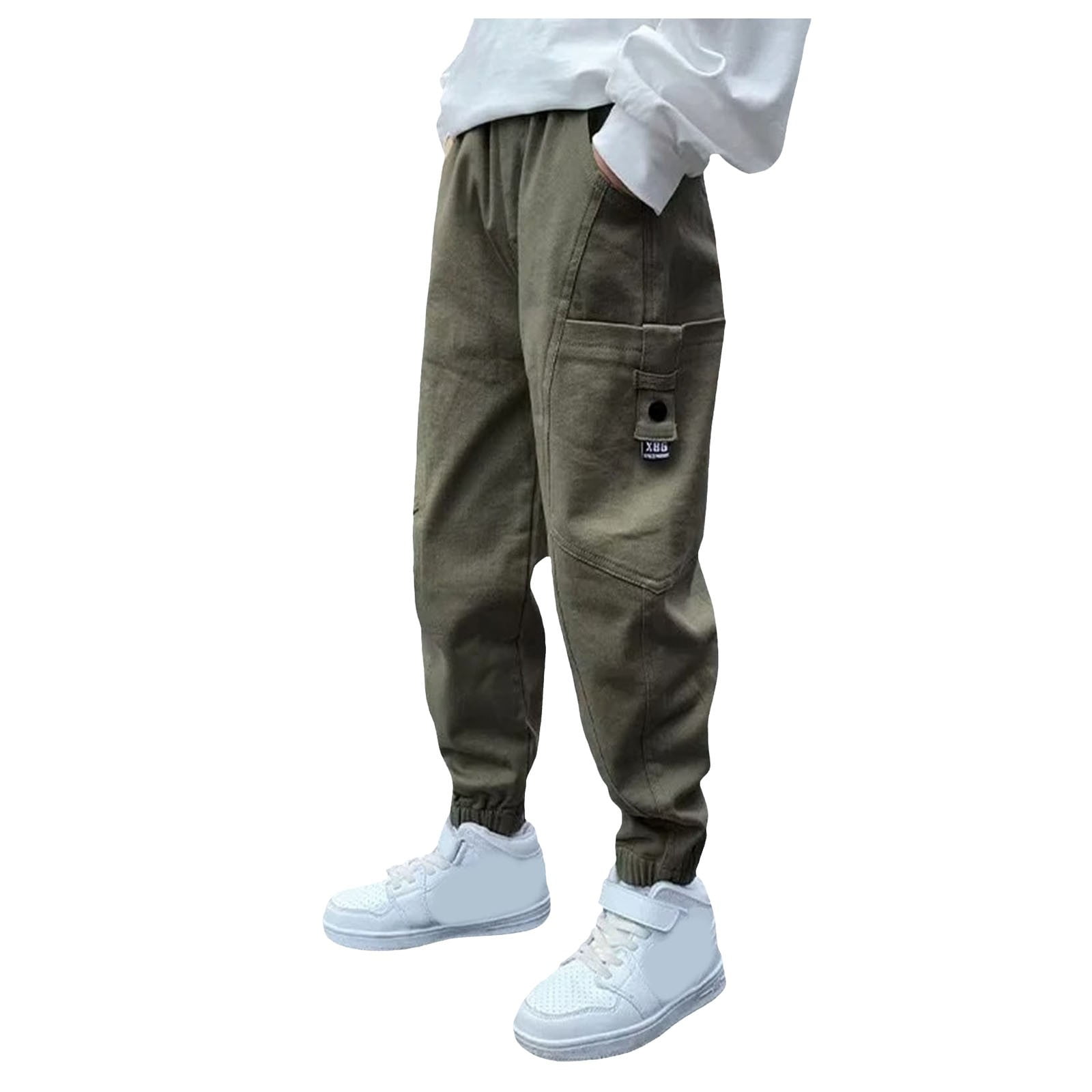Boy Cargo Pants Boys Joggers Size 14-16 Boys' Stretch Pull on Jogger ...
