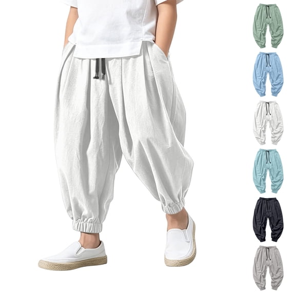 Cargo Pants Cargo Jogger Pants Elastic Waist with Pocket Loose Fit Boys ...