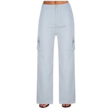 Cargo Pants For Women Solid Color Cargo Pants Casual Long Pants With A ...