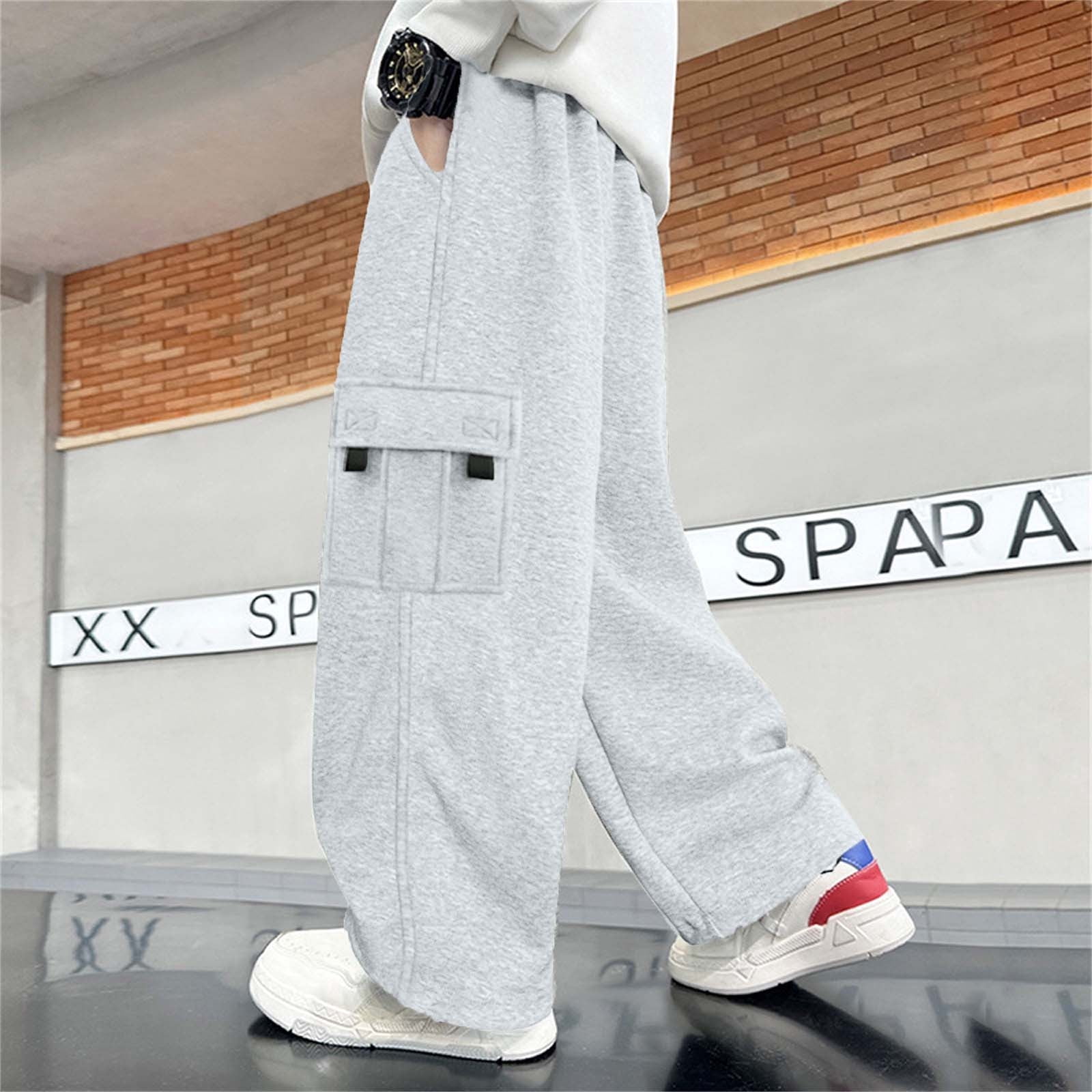 Cargo Pants for Girls Uniforms New Baggy Cargo Sweatpants for Girl Boy ...