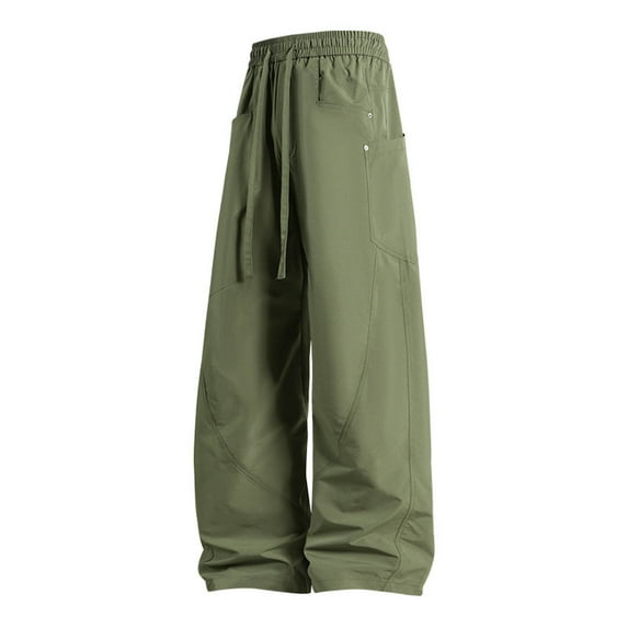 Cargo Pants Men Baggy Jogging Pants with Pockets Hiking Clothes Mens ...