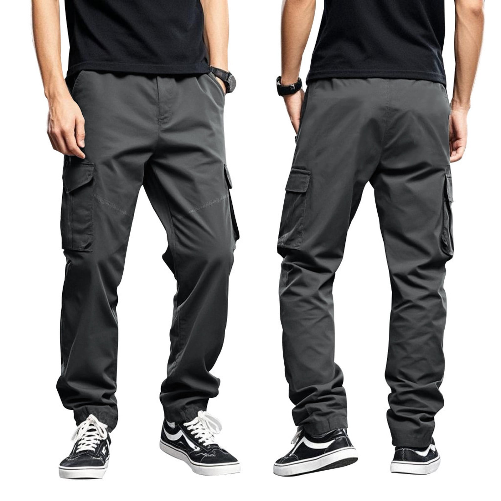 Cargo Pants Men Baggy Mens Jogging Pants with Pockets Mens Work Clothes ...