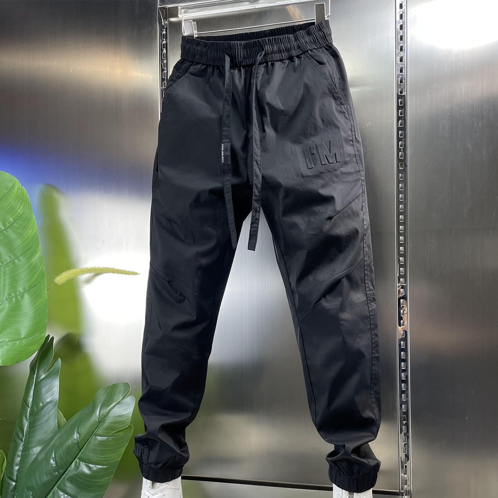 Cargo Pants for Men Lisbinx Elastic Waist Drawstring Professional Work ...