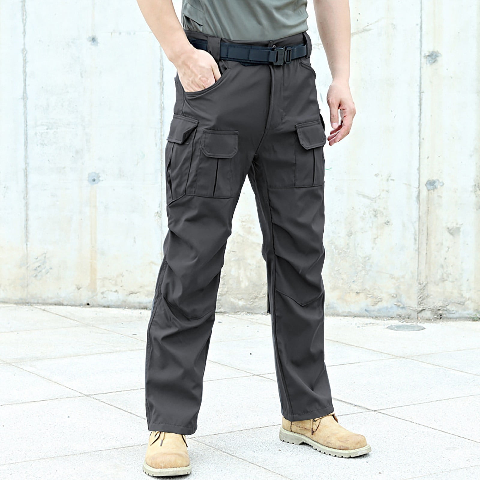 Cargo Pants for Men Lisbinx Slim Fit Stretch Professional Work Big and ...