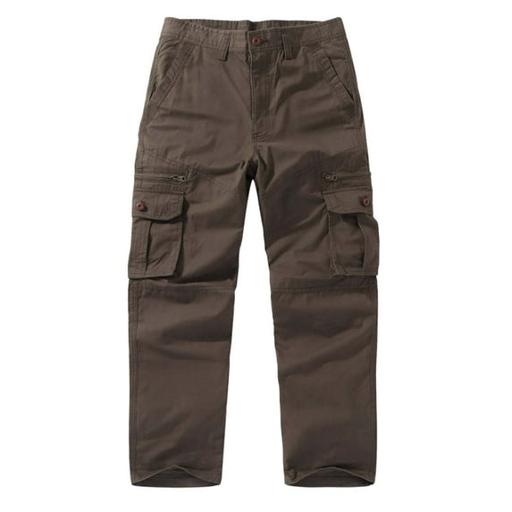 Cargo Pants Men Relaxed Fit Straight Leg Hiking Pants Casual Pants for ...