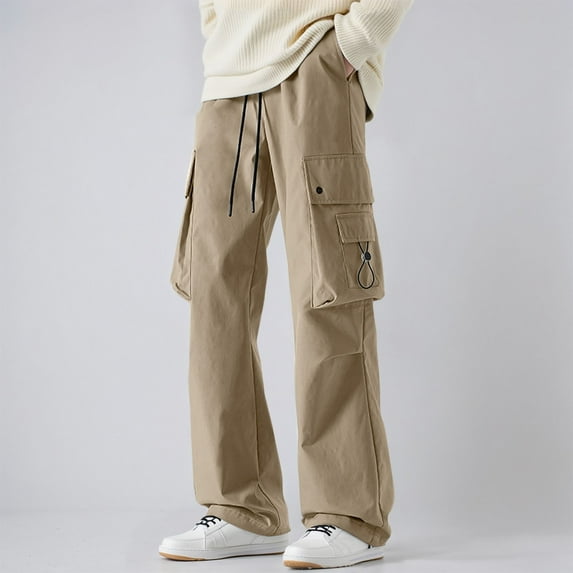 Cargo Pants Men Relaxed Fit Straight Leg Work Pants Casual Pants for ...