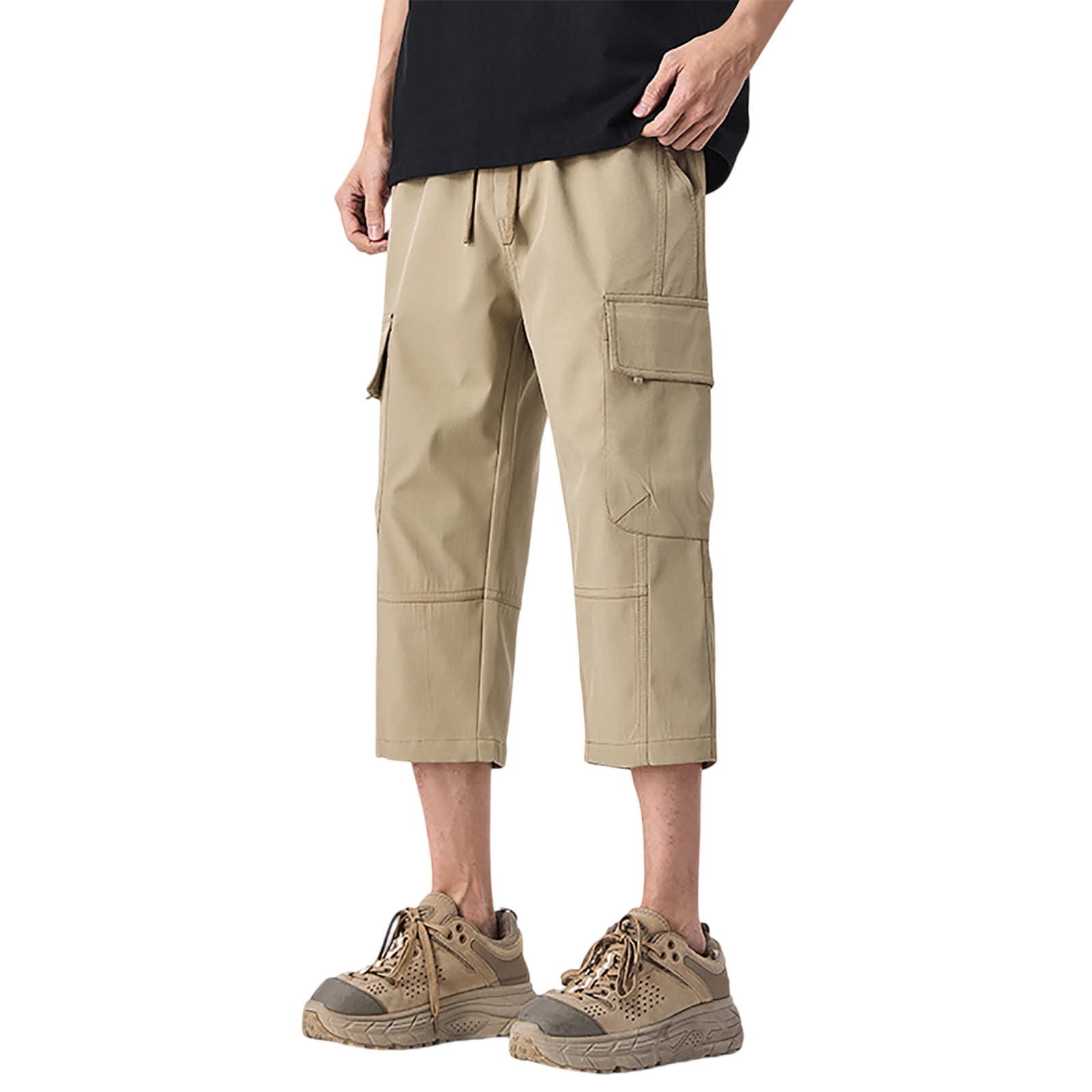 Cargo Pants for Men,Solid Color Cargo Pants Comfortable Casual Style ...