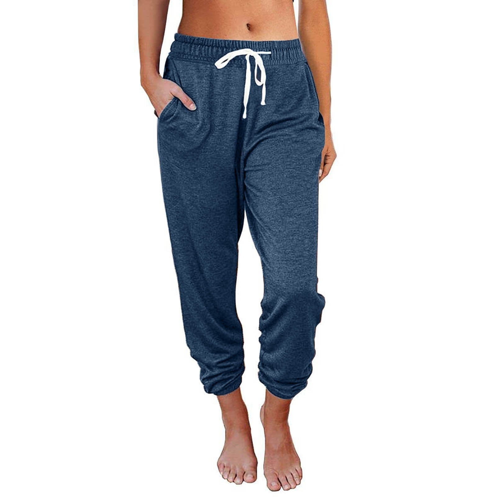 Cargo Pants Woman Relaxed Fit Baggy Clothes Black Demin Pants High ...