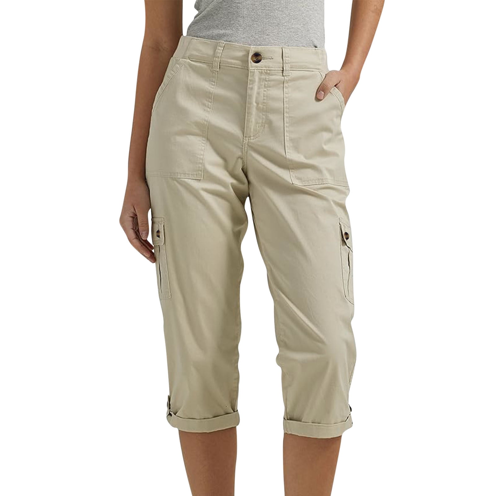 Cargo Pants Women Cargo Capris Capri Pants Dressy Joggers Casual Pull ...