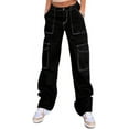 Cargo Pants Women High Waist Baggy Cargo Jeans With Pocket Baggy