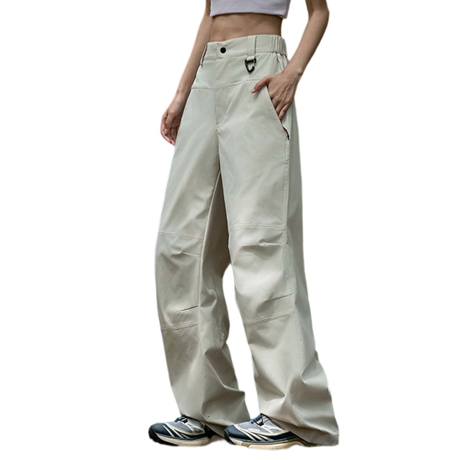 Cargo Pants Women High Waisted Hiking Pants Women Lightweight Baggy ...