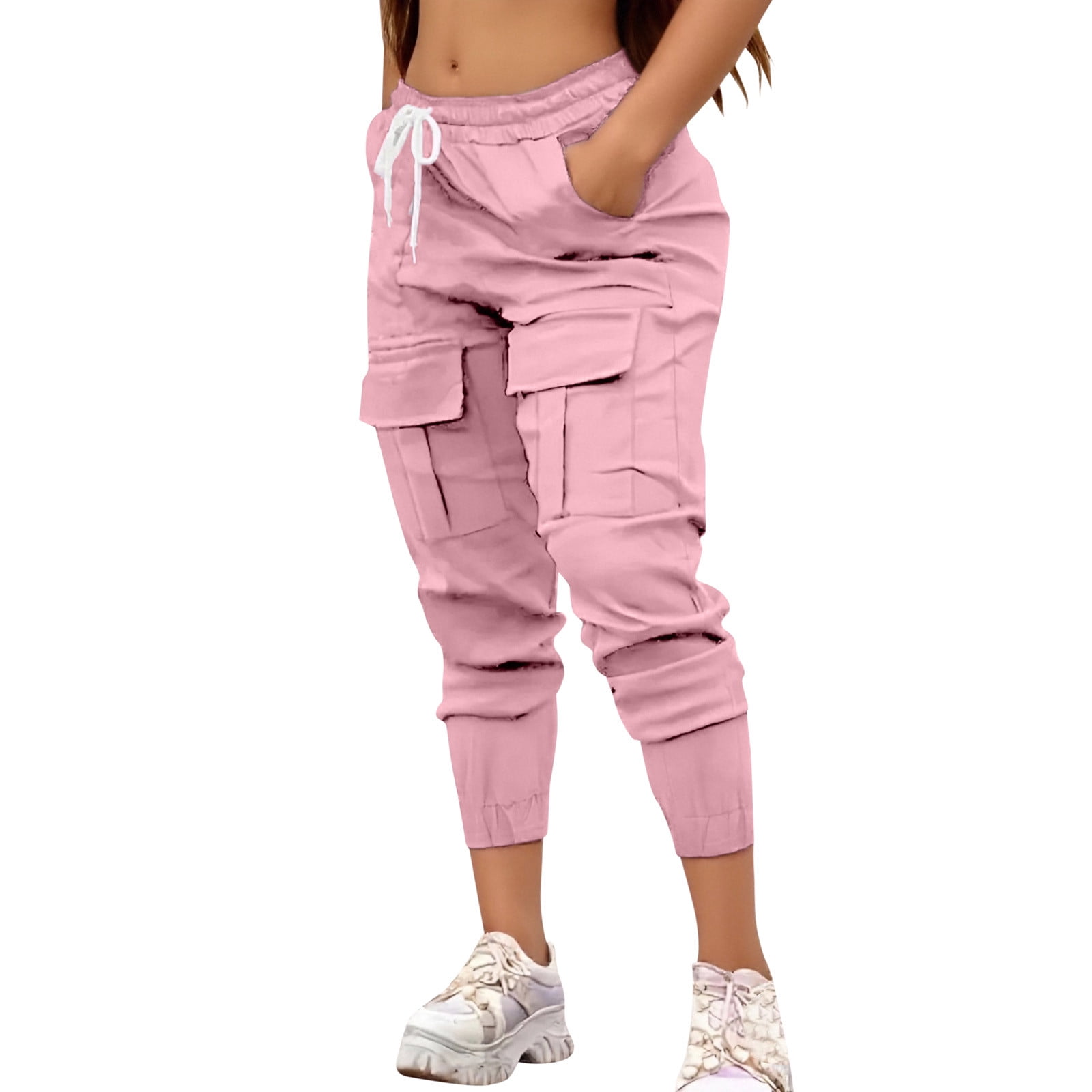 Cargo Pants Women Low Waist Individualized Elastic Waist Pig Nose ...