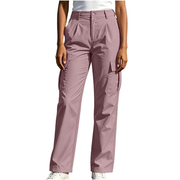 Cargo Pants For Women Utility Pocket Drawstring Outdoor Weekend Casual ...