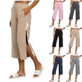 Cargo Pants for Women Wide Leg Pants Women's Solid Color Postoperative ...