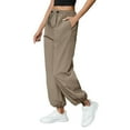 Cargo Pants Women Wide Leg Parachute Sweatpant High Waisted Flowy Baggy