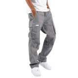 Cargo Pants for Men Drawstring Joggers Athletic Pants Casual Workout ...