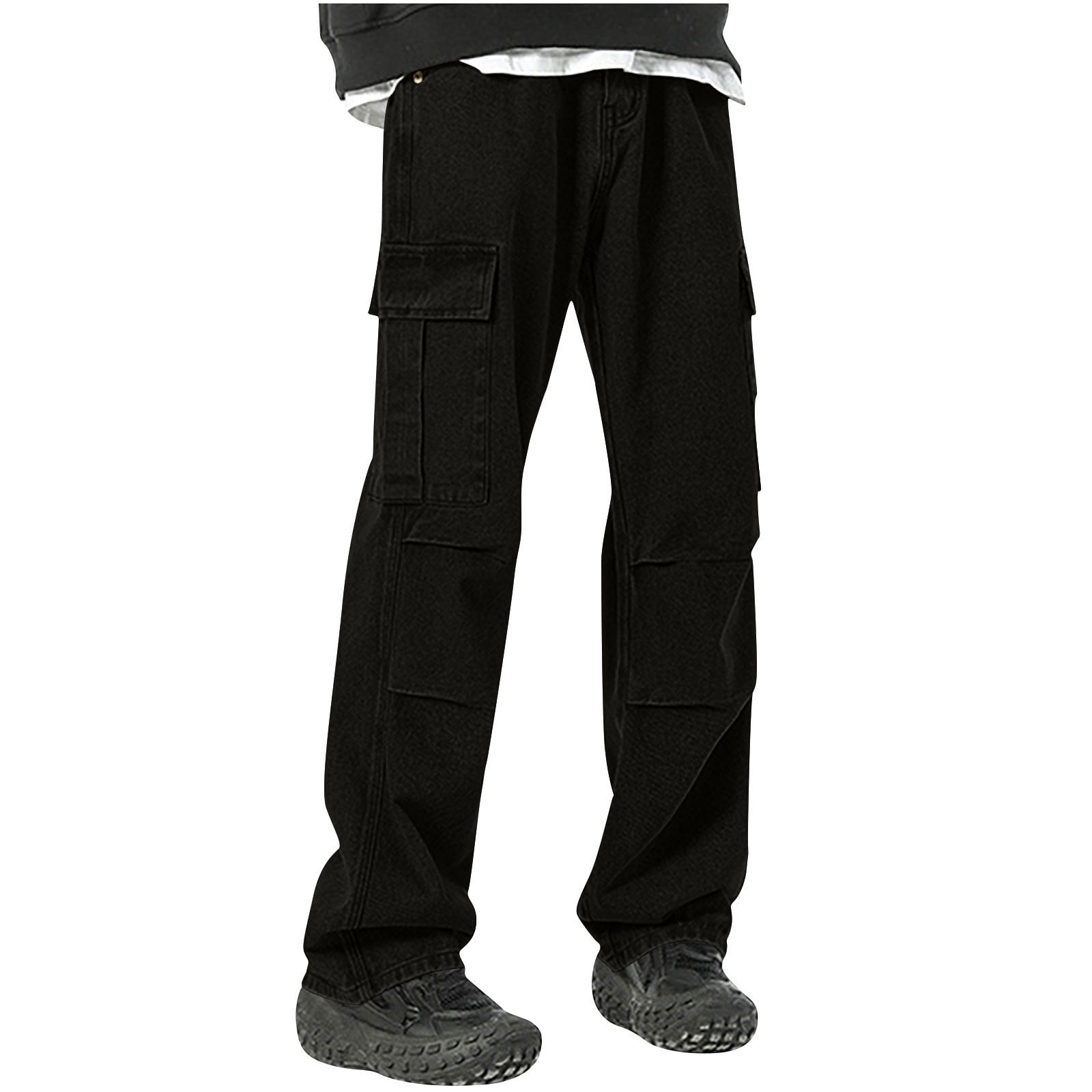 Cargo Pants for Men Straight Leg Baggy Work Joggers Athletic Pants with ...