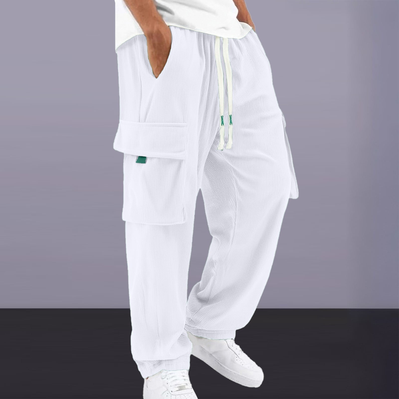 Cargo Pants for Men Straight Leg Casual Classic Capri Pants Hiking ...