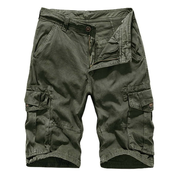 Cargo Pants for Men,Summer Wash Solid Color Casual Sports Six Pocket ...