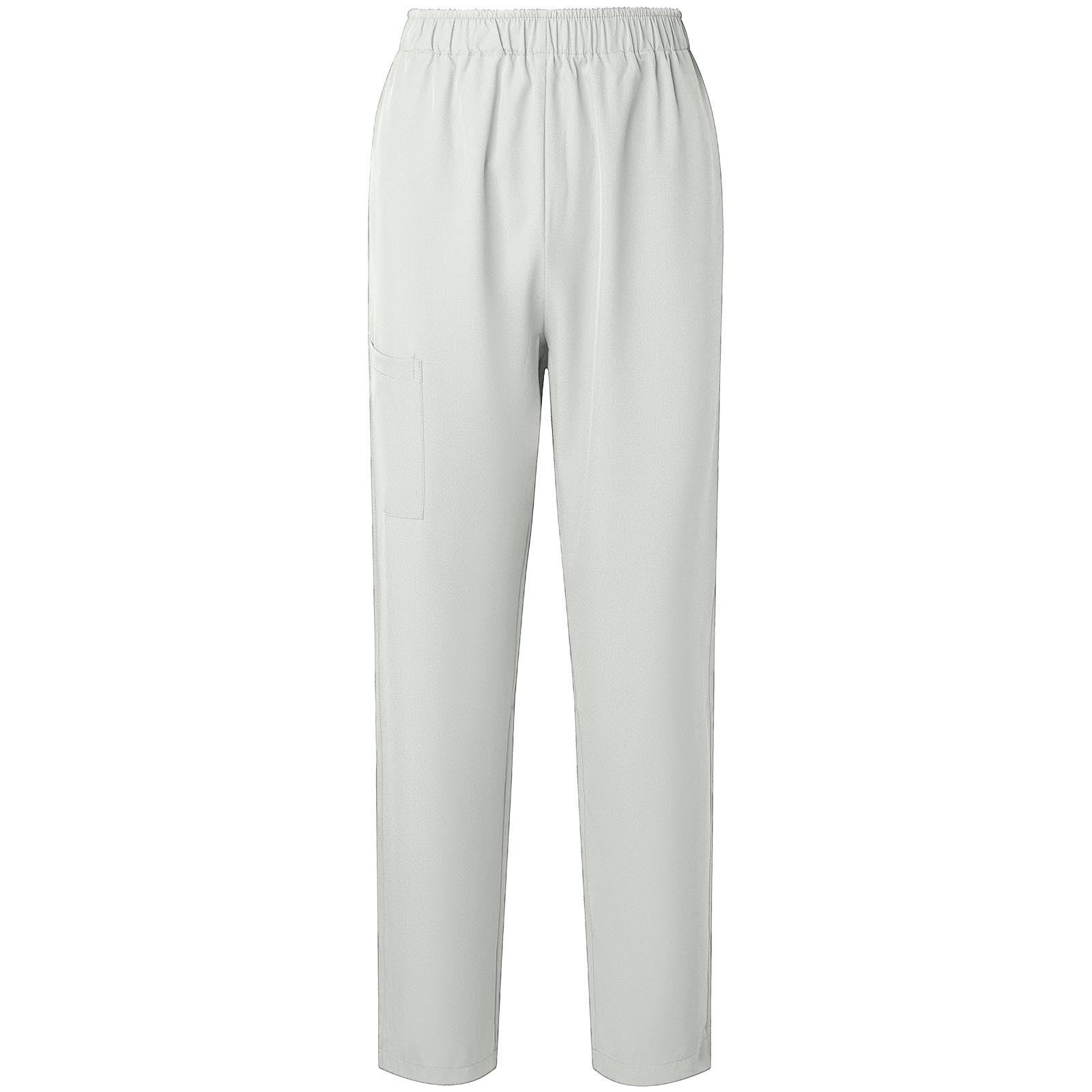 Cargo Pants for Women High Waisted Solid Color Straight Leg Elastic ...