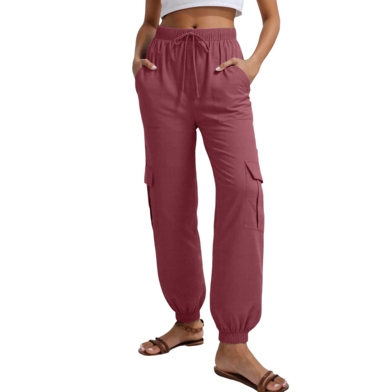 Cargo Pants for Women High Waisted Women's Hiking Pants Lightweight ...