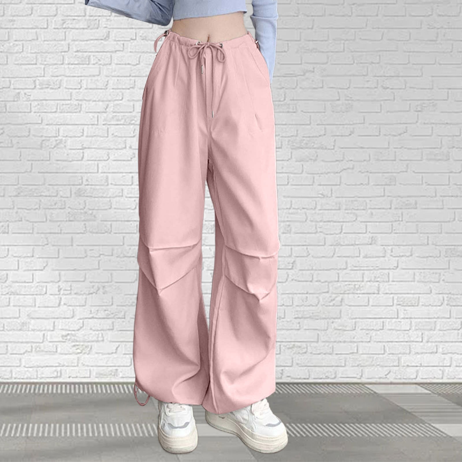 Cargo Pants for Women with Pockets Clearance Streetwear Wide Leg Cargo ...