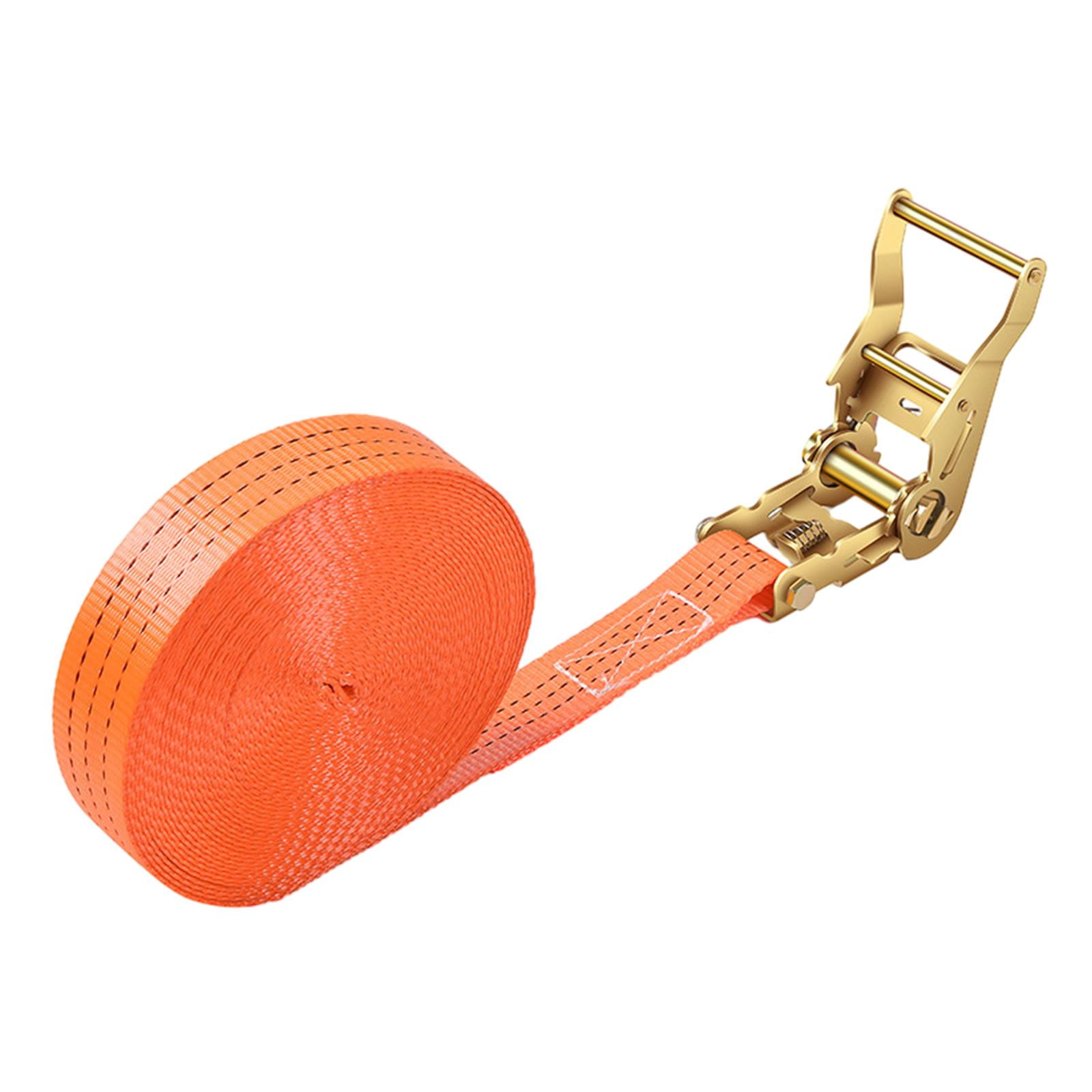 Cargo Ratchet Straps Tie Down Straps Orange Durable 1.6inch Wide ...