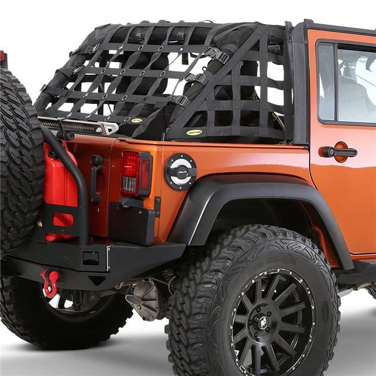 Cargo Restraint System with Black 2 in. Webbing for 2007-2018 Wrangler ...