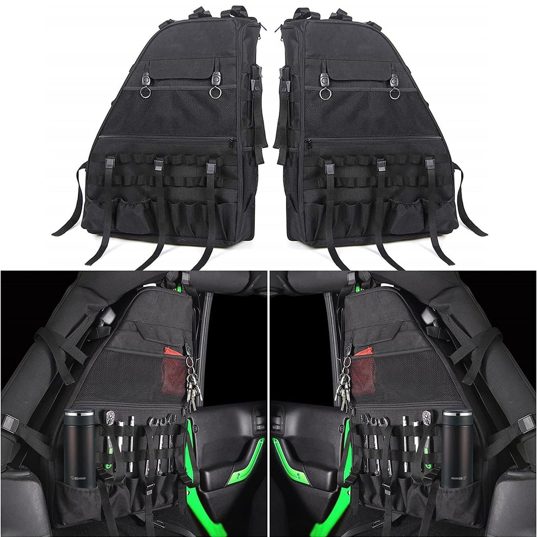 Cargo Saddle Bag For Jeep Wrangler JK JKU JL 4-Door Roll Bar Storage ...