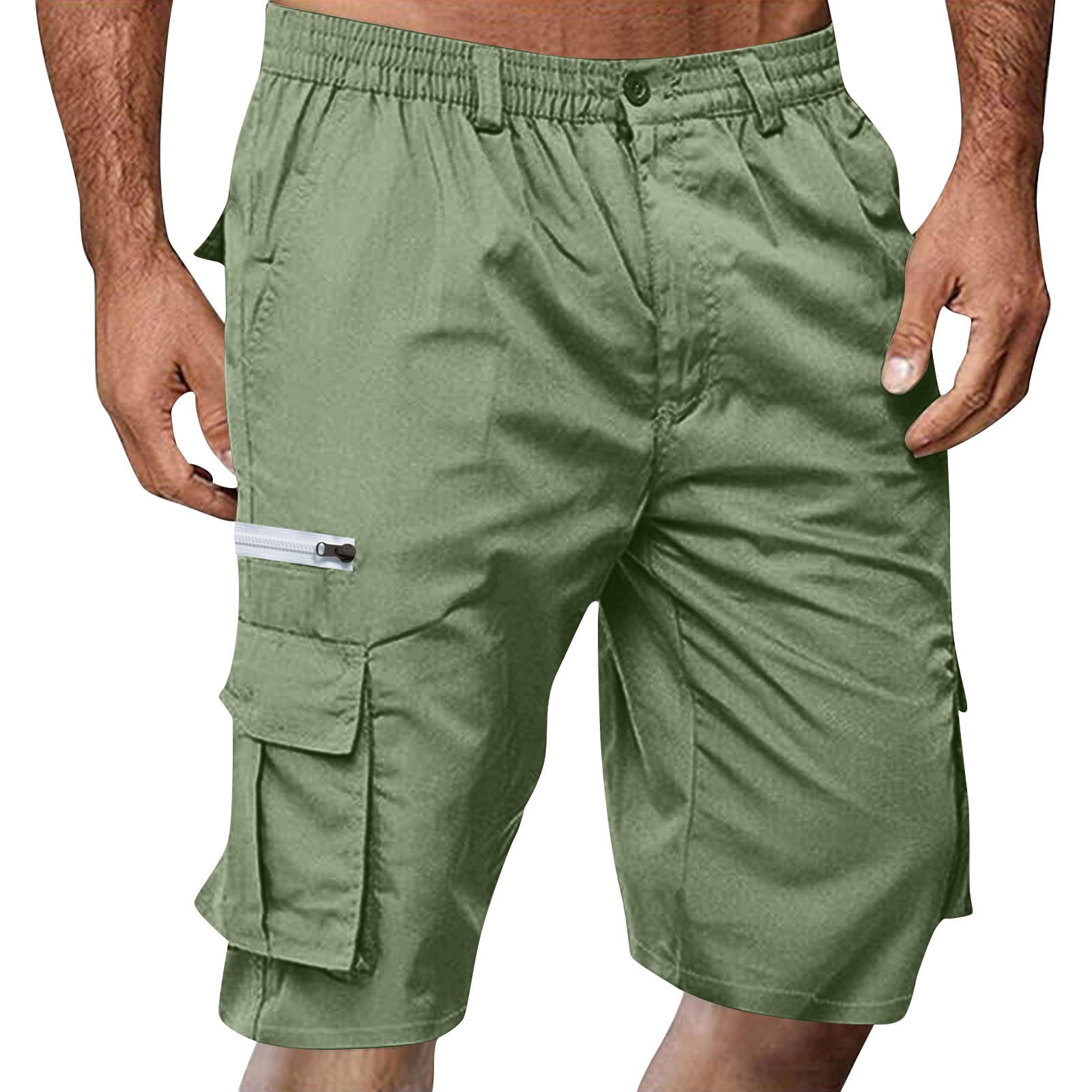 Cargo Shorts Men Cargo Shorts for Men Summer Work Hiking Pants Elastic ...