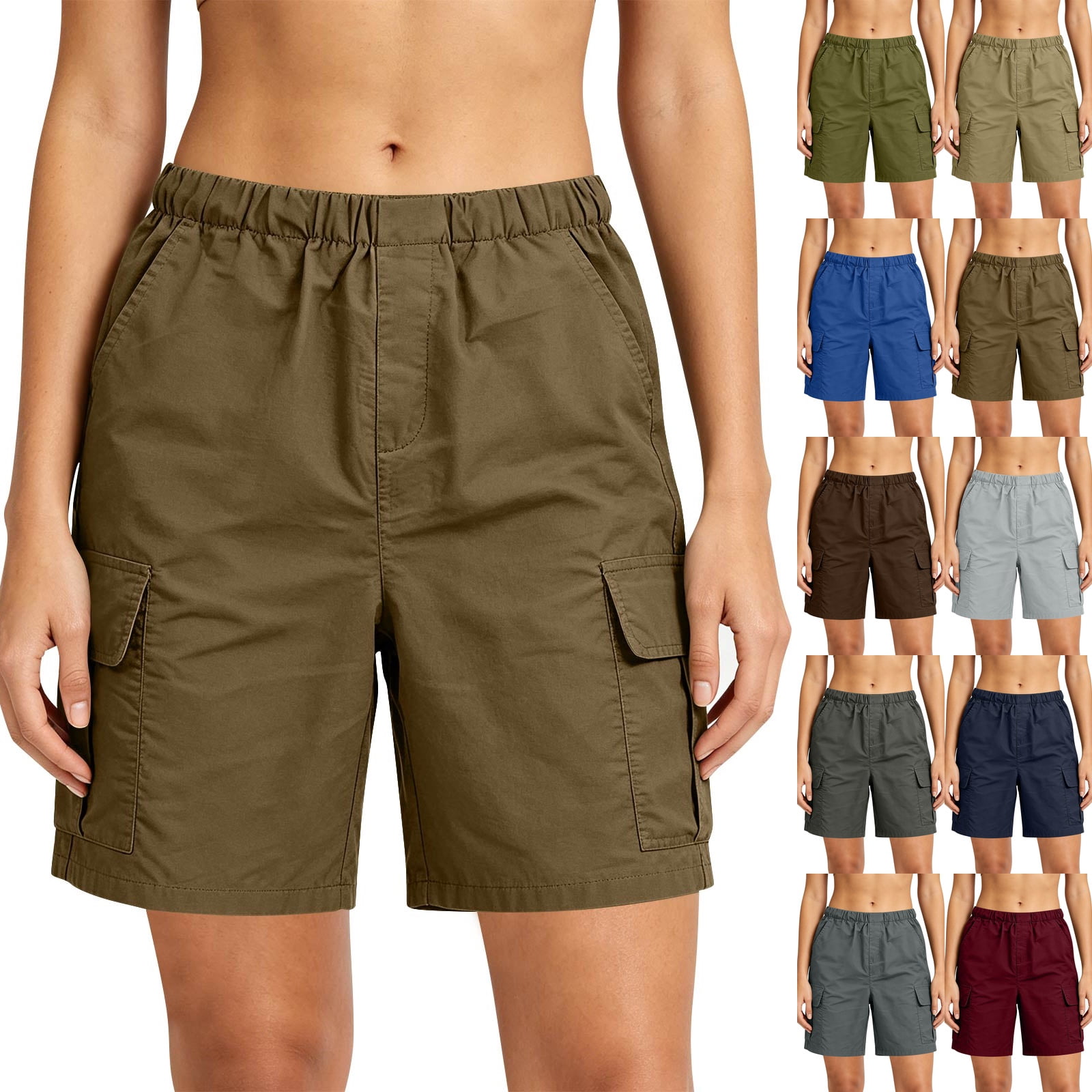 Cargo Shorts Women: Lightweight Stretch Quick Dry Water Resistant Plus ...