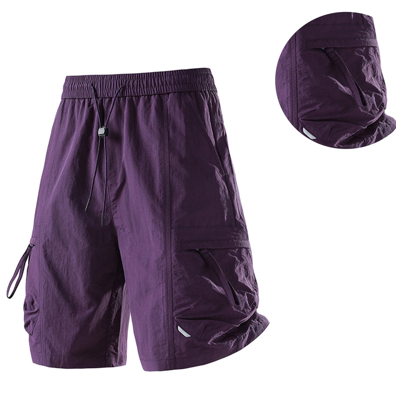 Cargo Shorts Womens with Pockets Elastic Waist Cargo Shorts for Women ...