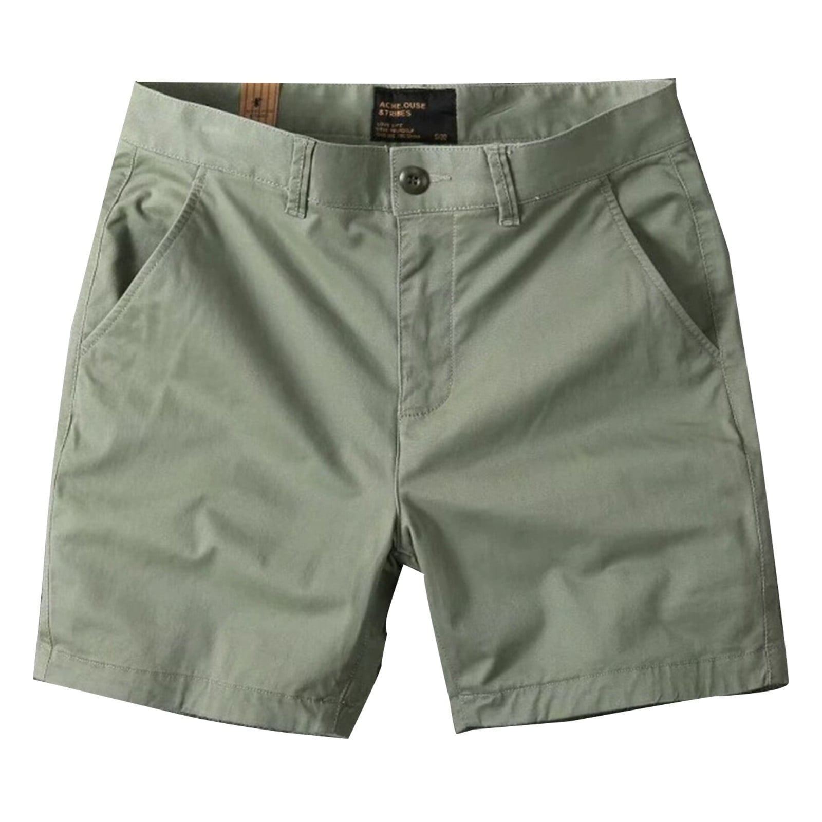 Cargo Shorts for Men 52 Skinny Straight Leg Belted Hiking Outdoor Twill ...