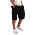 Cargo Shorts for Men Below Knee Length Hiking Pant Relaxed Fit Work ...