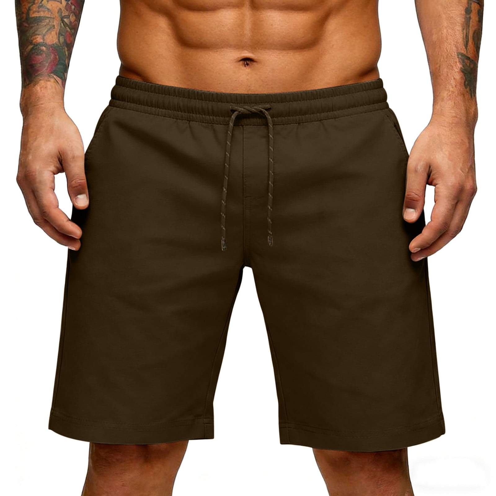 Cargo Shorts for Men Big Tall Men's Sweat Shorts Loose Drawstring ...