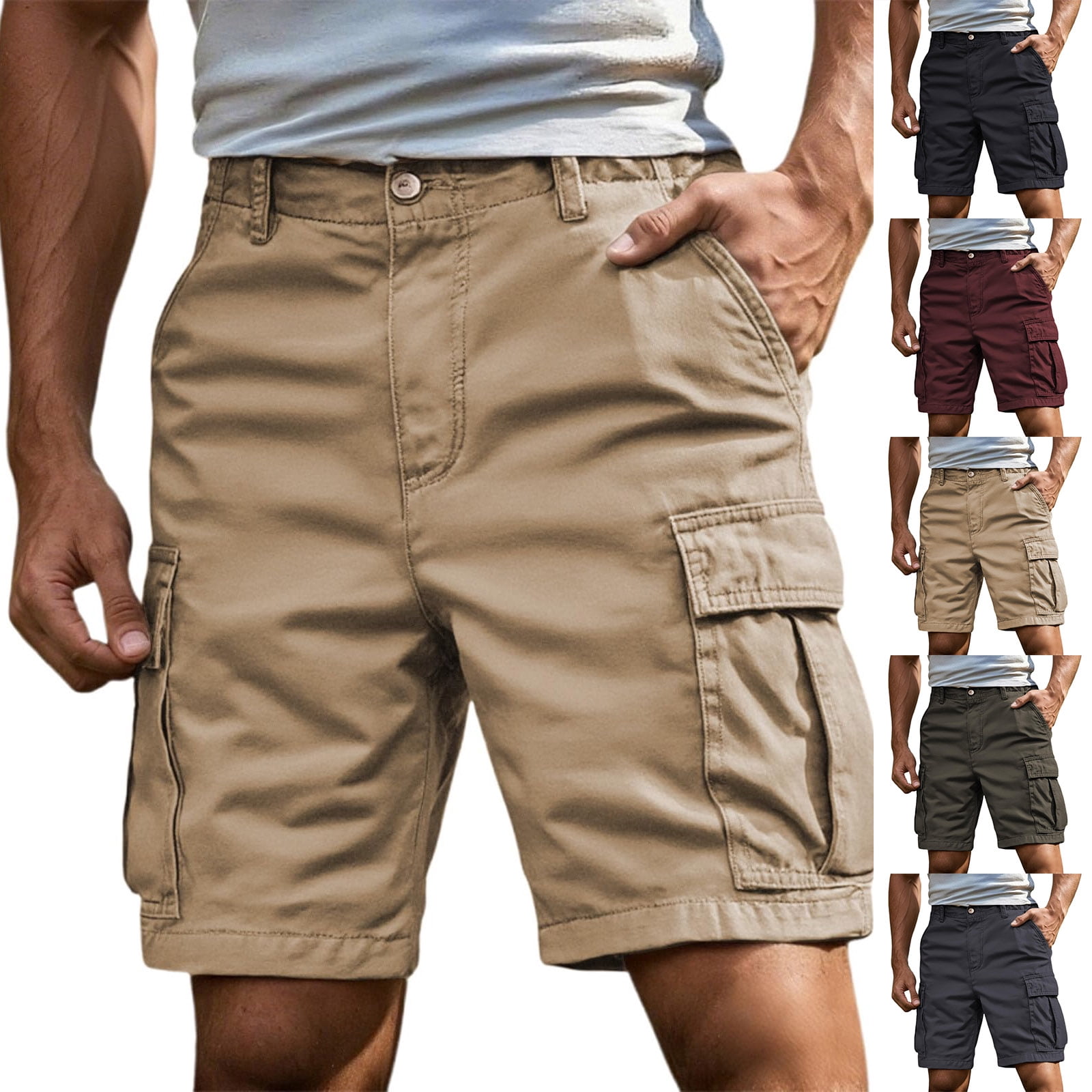 Cargo Shorts for Men Big and Tall Quick Dry Hiking Shorts Fishing ...