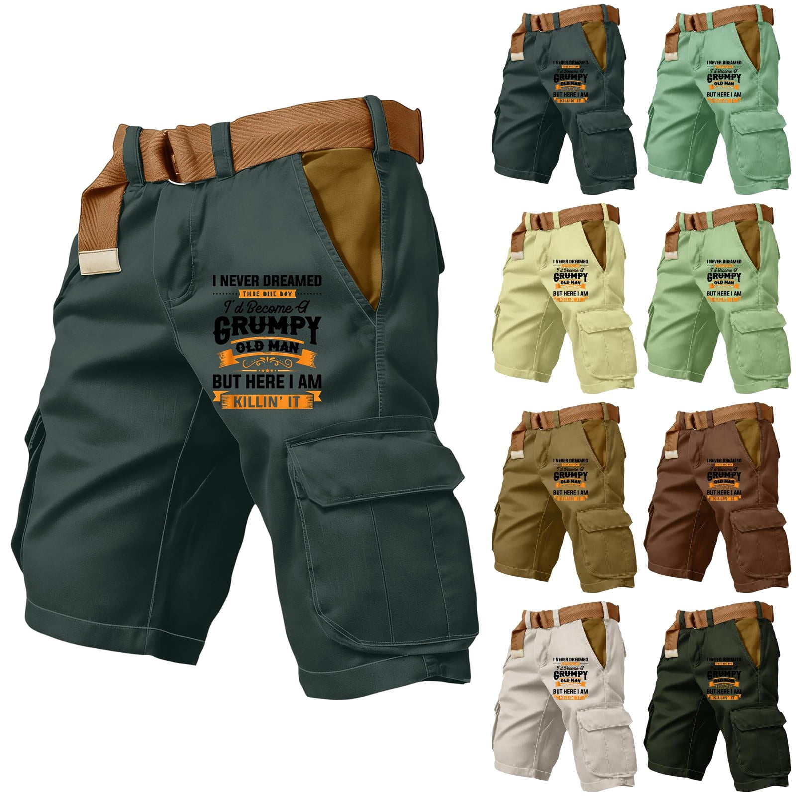 Cargo Shorts for Men Casual Outdoor Tactical Shorts SolidPatriotic ...