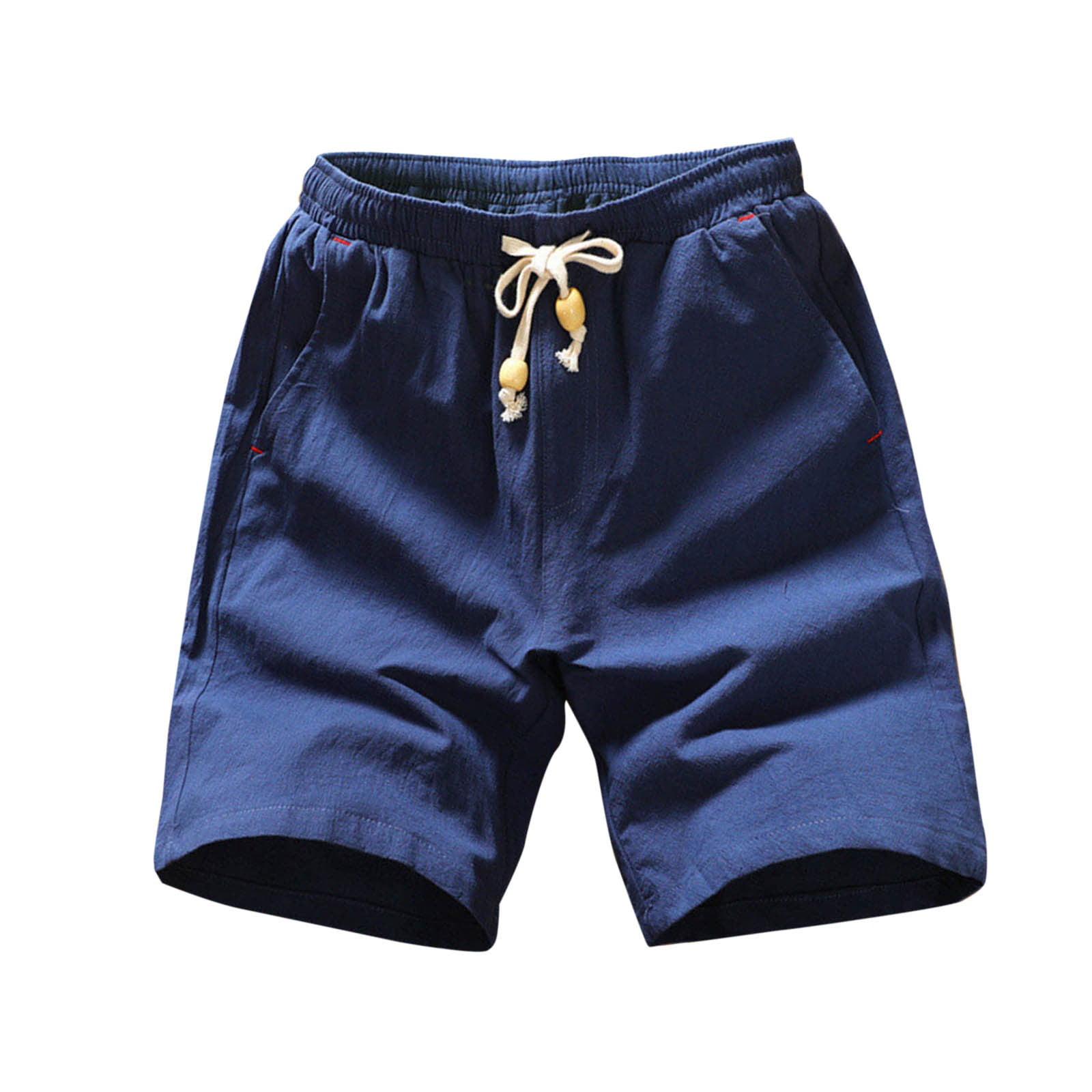 Cargo Shorts for Men Drawstring Stretch Waist Man Short Polyester Cargo ...