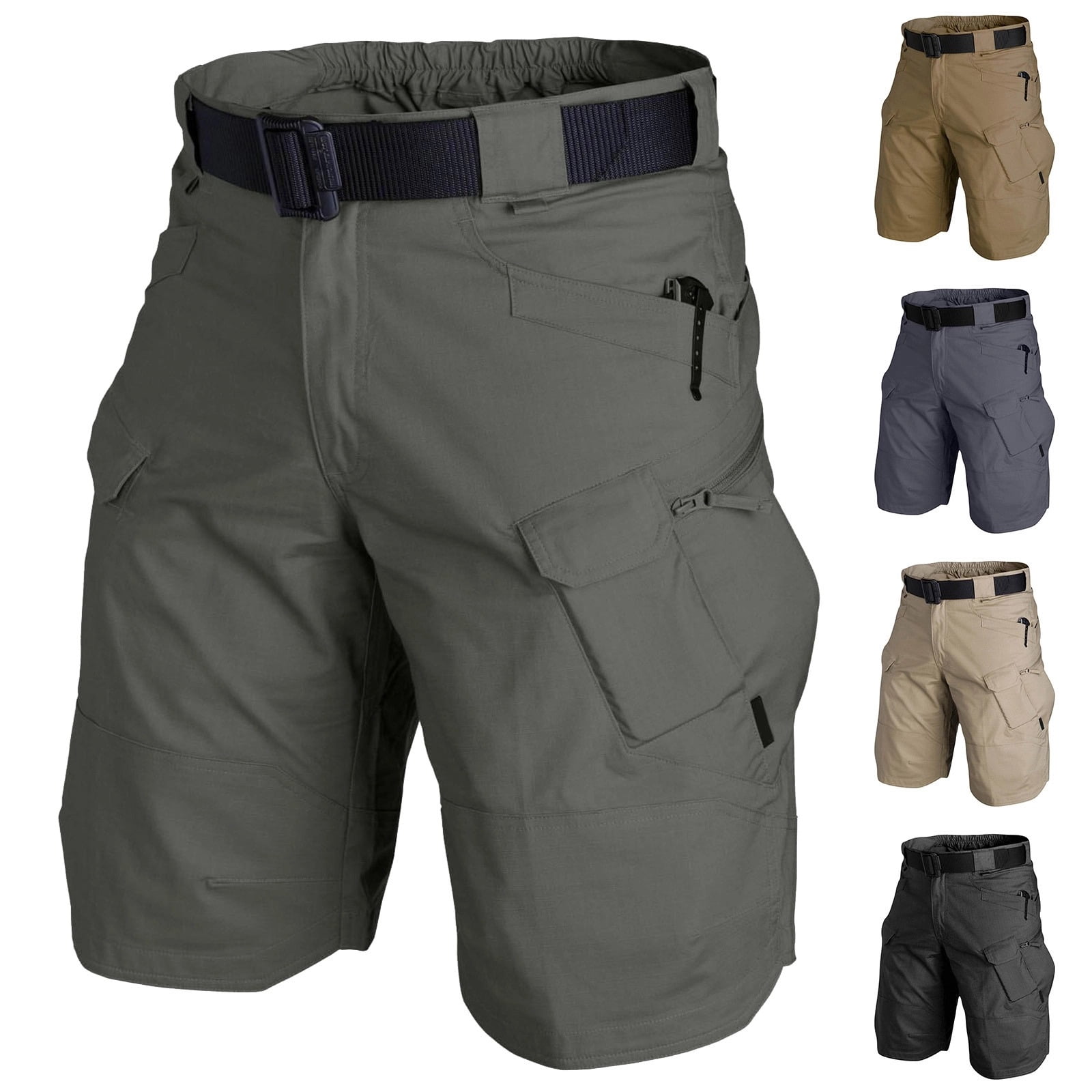 Cargo Shorts for Men Plus Size Stretch Waterproof Workout Shorts ...