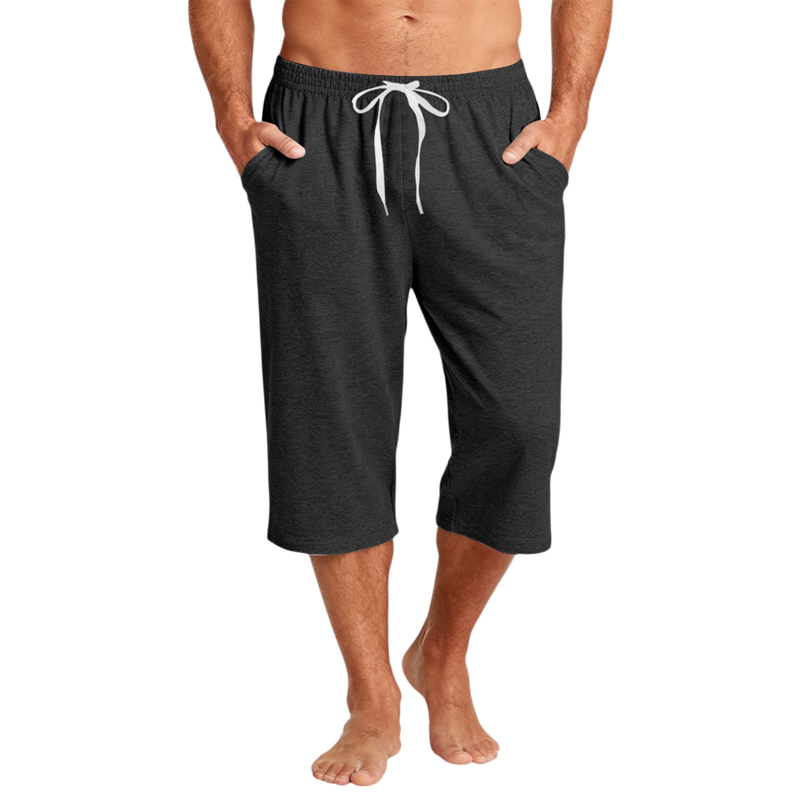 Cargo Shorts for Men Relaxed Fit Hiking Knee Length Work Pants ...