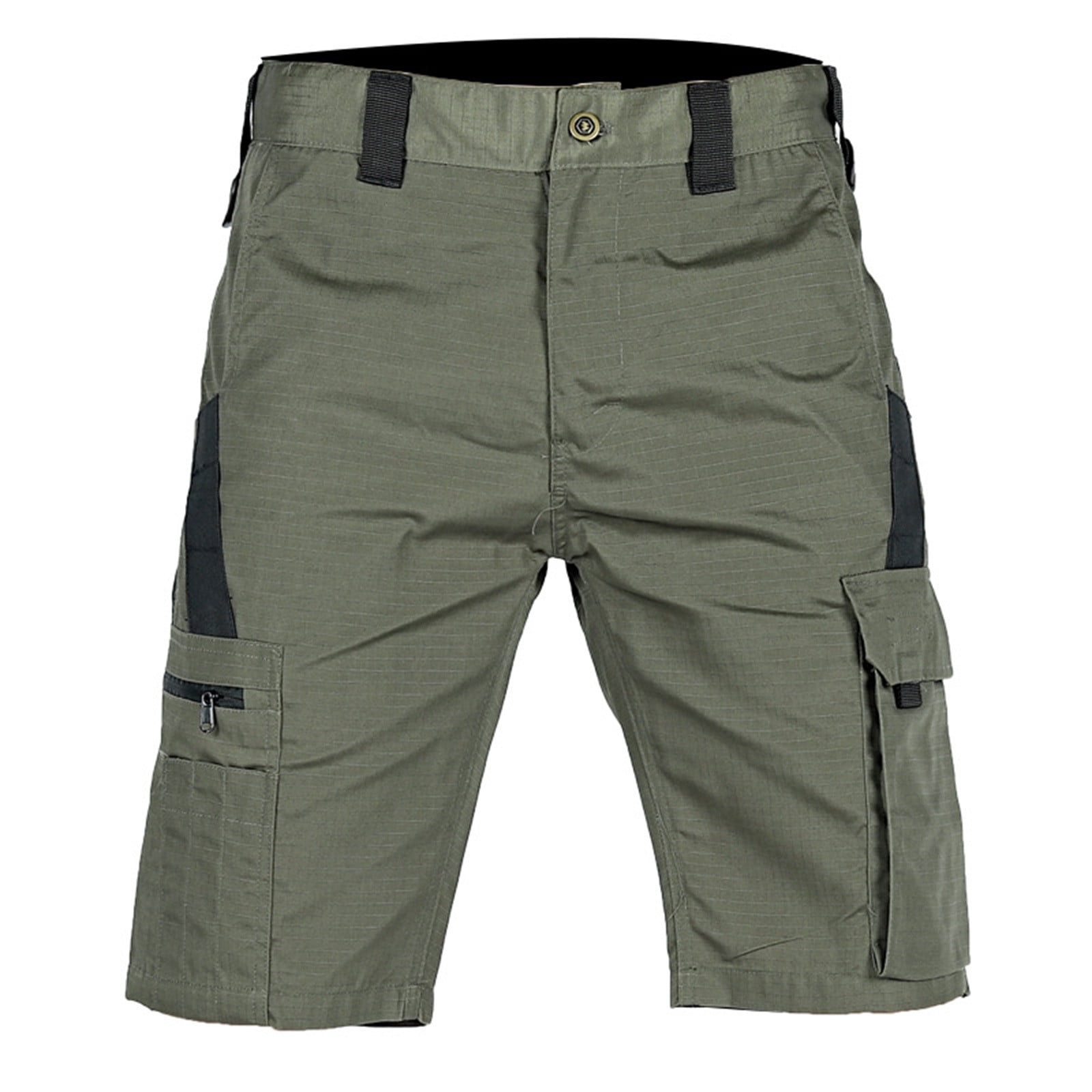 Cargo Shorts for Men Relaxed Fit Skinny Straight Leg Belted 3/4 Chino ...